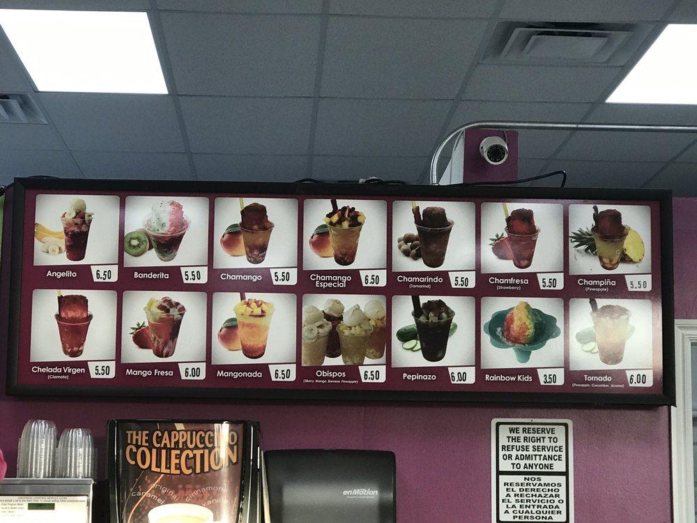 Menu at Raspados Hawaiian pub & bar, Oklahoma City, NW 23rd St