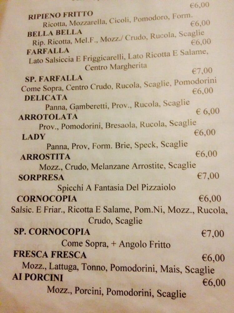 Menu at Lady Pizza pizzeria, Marano di Napoli, Via Adda
