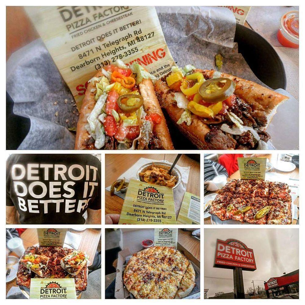 Menu at Detroit Pizza Factory pizzeria, Dearborn Heights