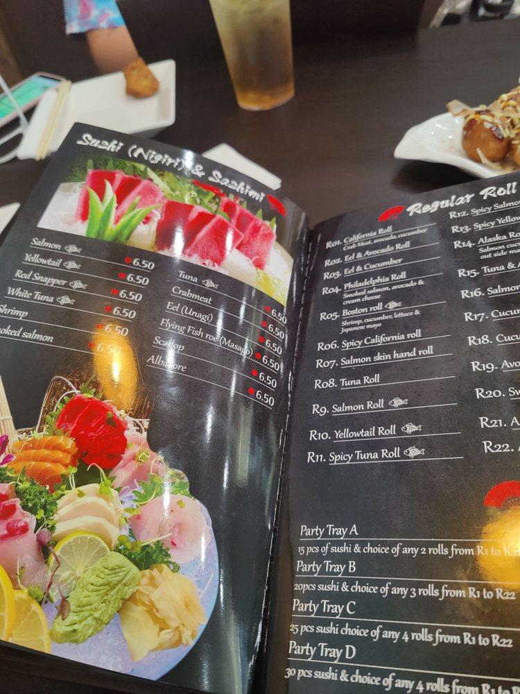 Menu at ippin ramen & sushi restaurant, Broken Arrow