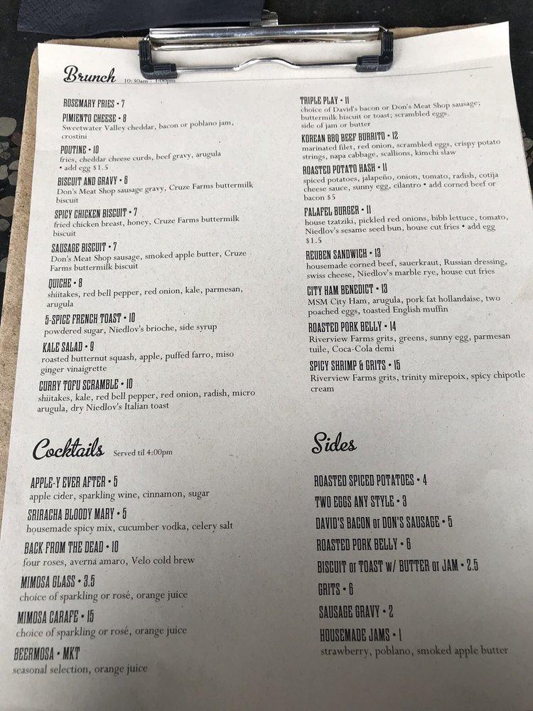 Menu at Flying Squirrel pub & bar, Chattanooga