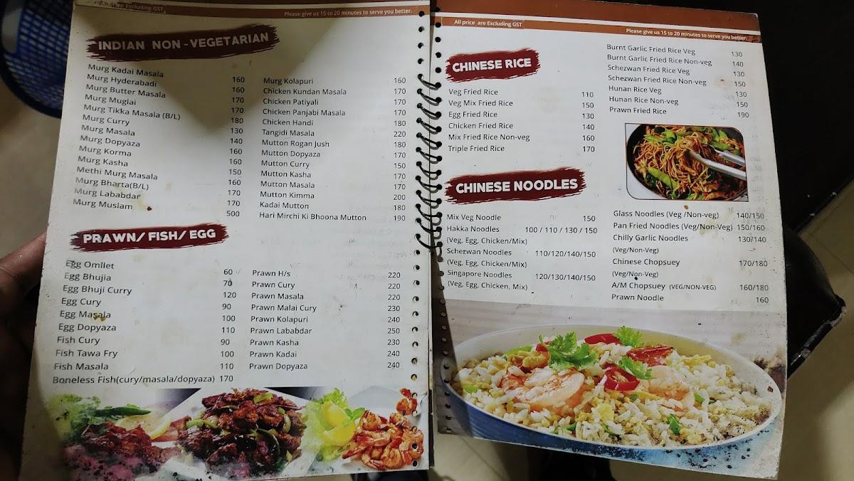 Menu at MYNA'S LIVE KITCHEN, Bhubaneswar