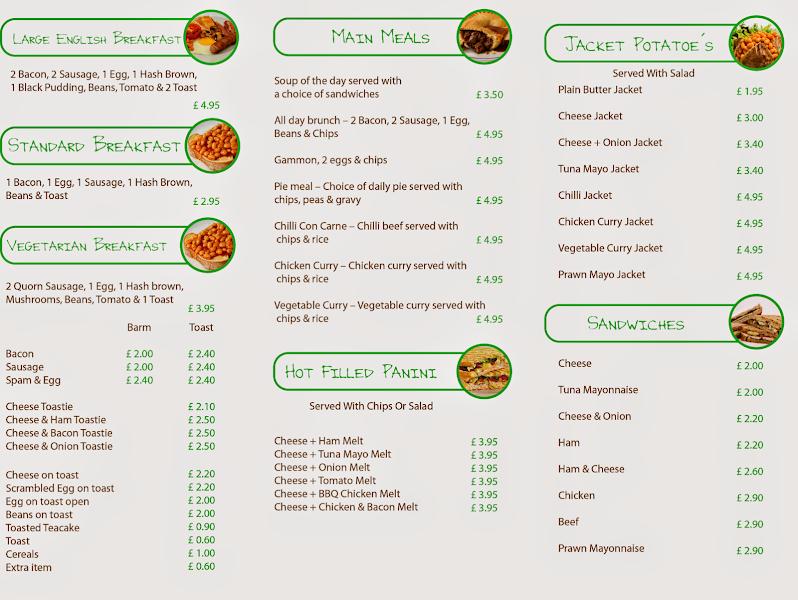 Menu at Taste The Moon Café cafe, Southport