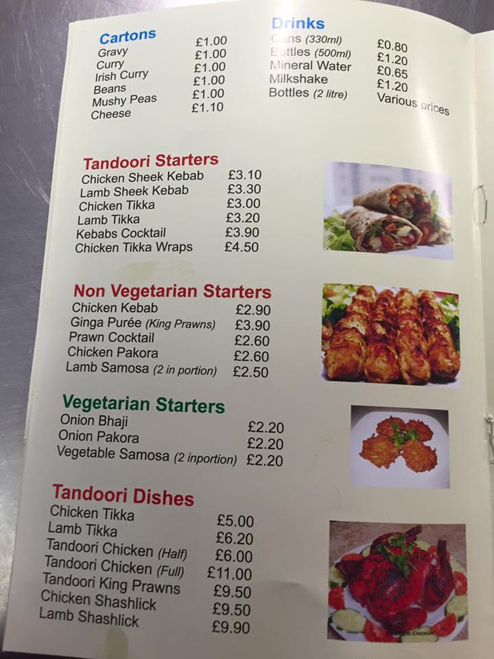Menu at Twinz Fish Bar, Newport