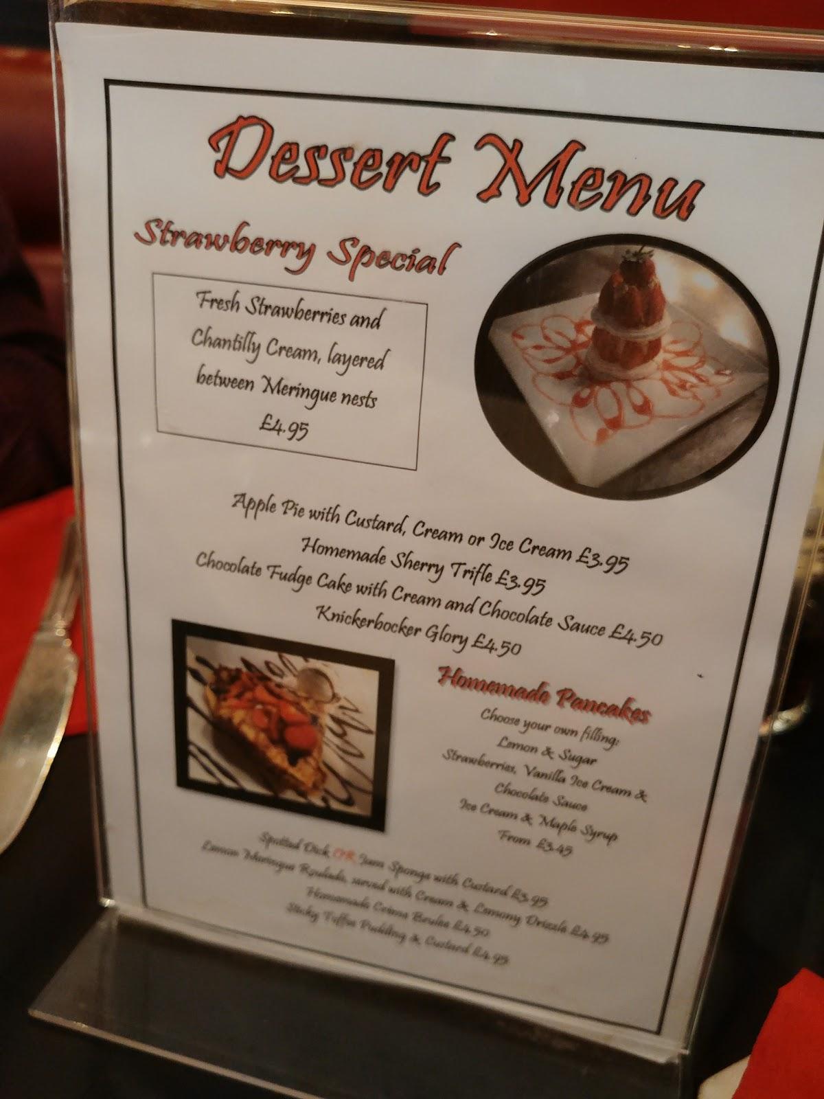 Menu at Regent Restaurant, Great Yarmouth