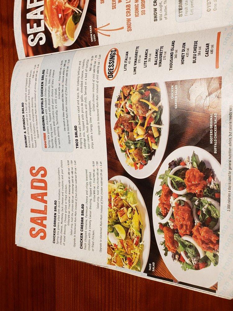 Menu at Hooters pub & bar, Orlando, Palm Pkwy