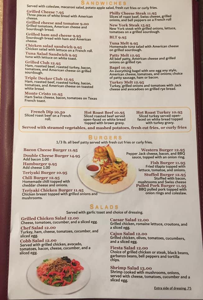 Menu at Lucio’s restaurant, Quincy, 875 E Main St