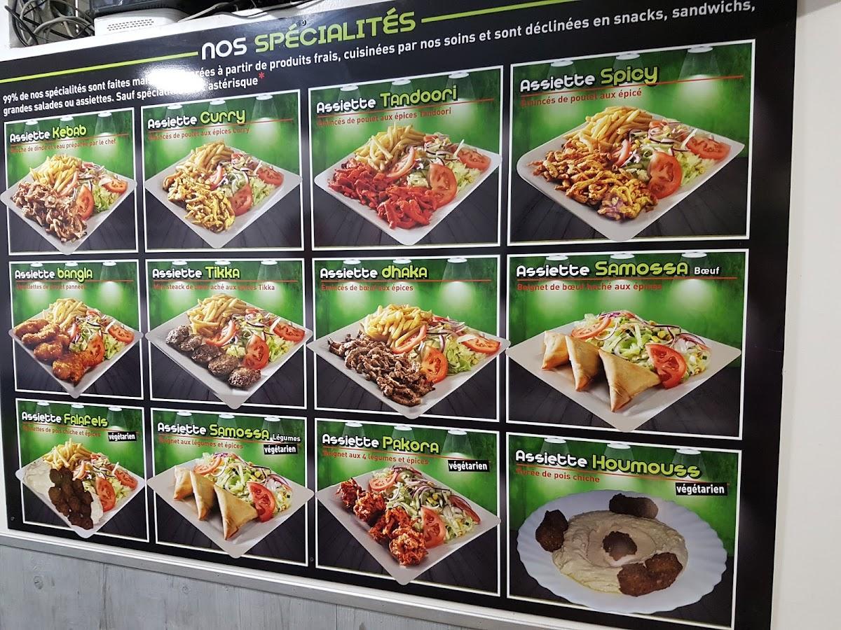 Menu at Nan kebab fast food, Toulouse