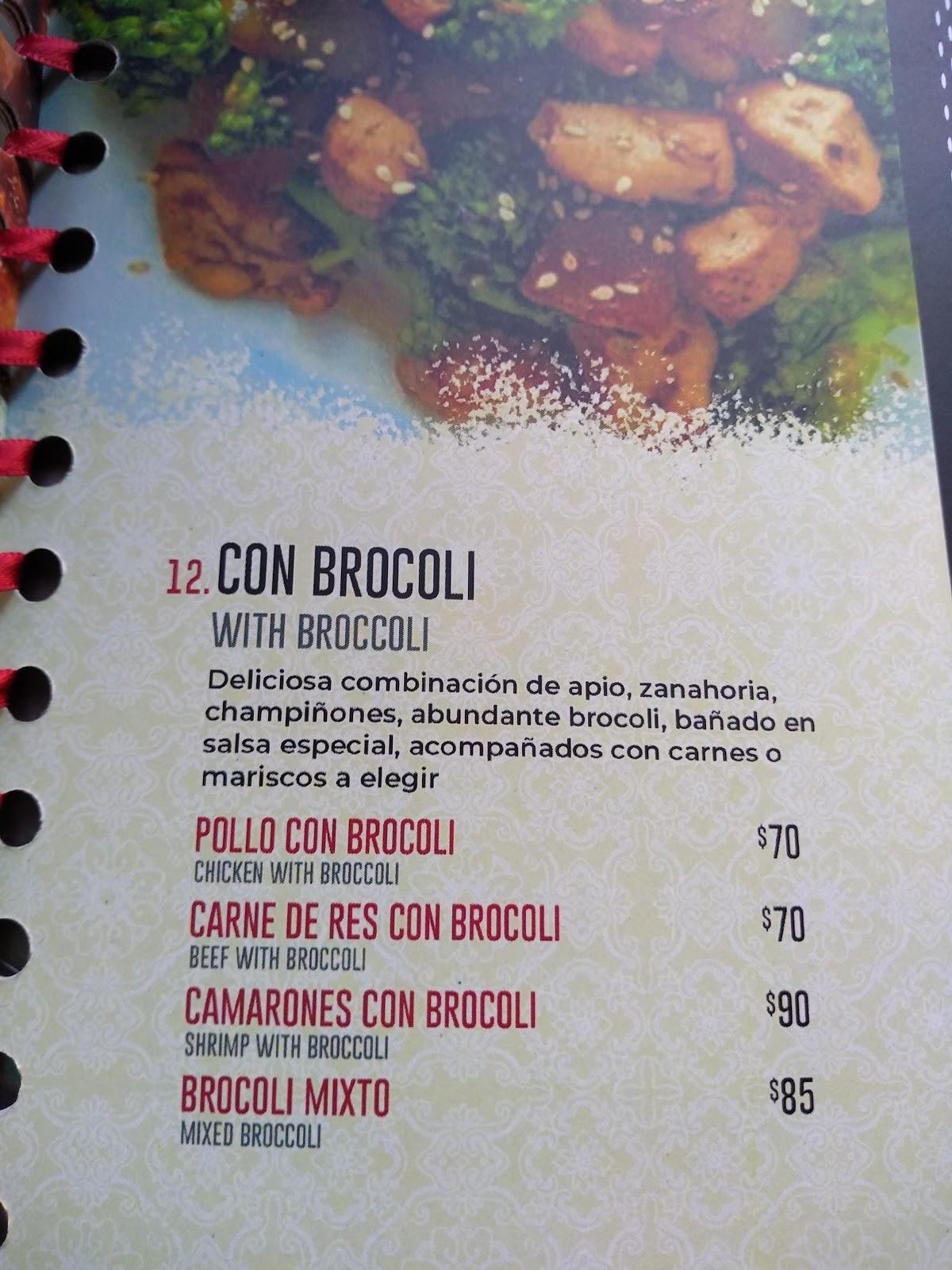 Carta del restaurante La Casa del Pekín, Jamay