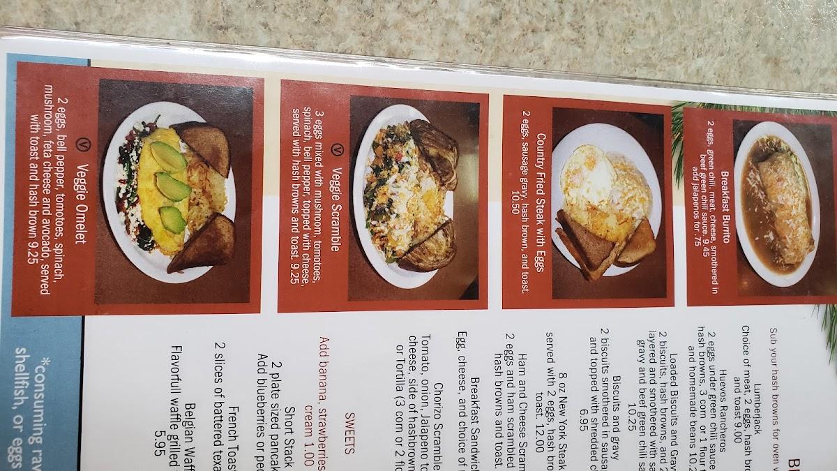 Menu at The Cabin Restaurant, Montrose