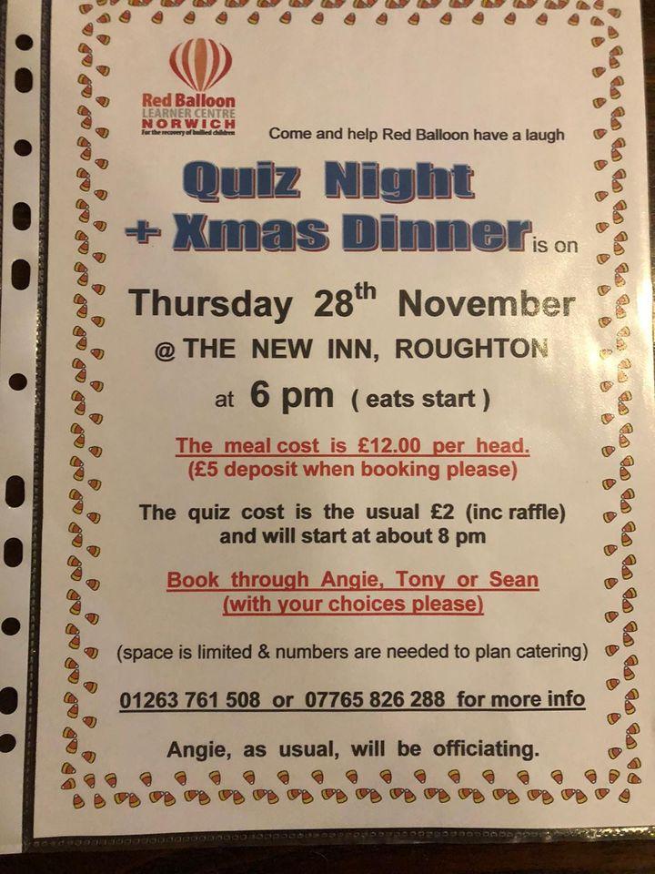 Menu at New Inn pub & bar, Roughton