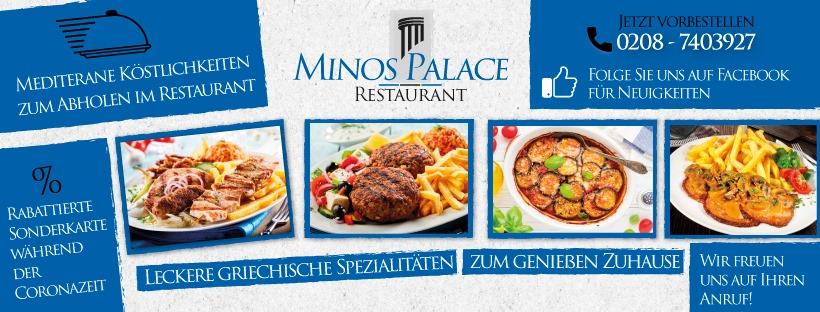 Menu at Minos Palace restaurant, Mülheim