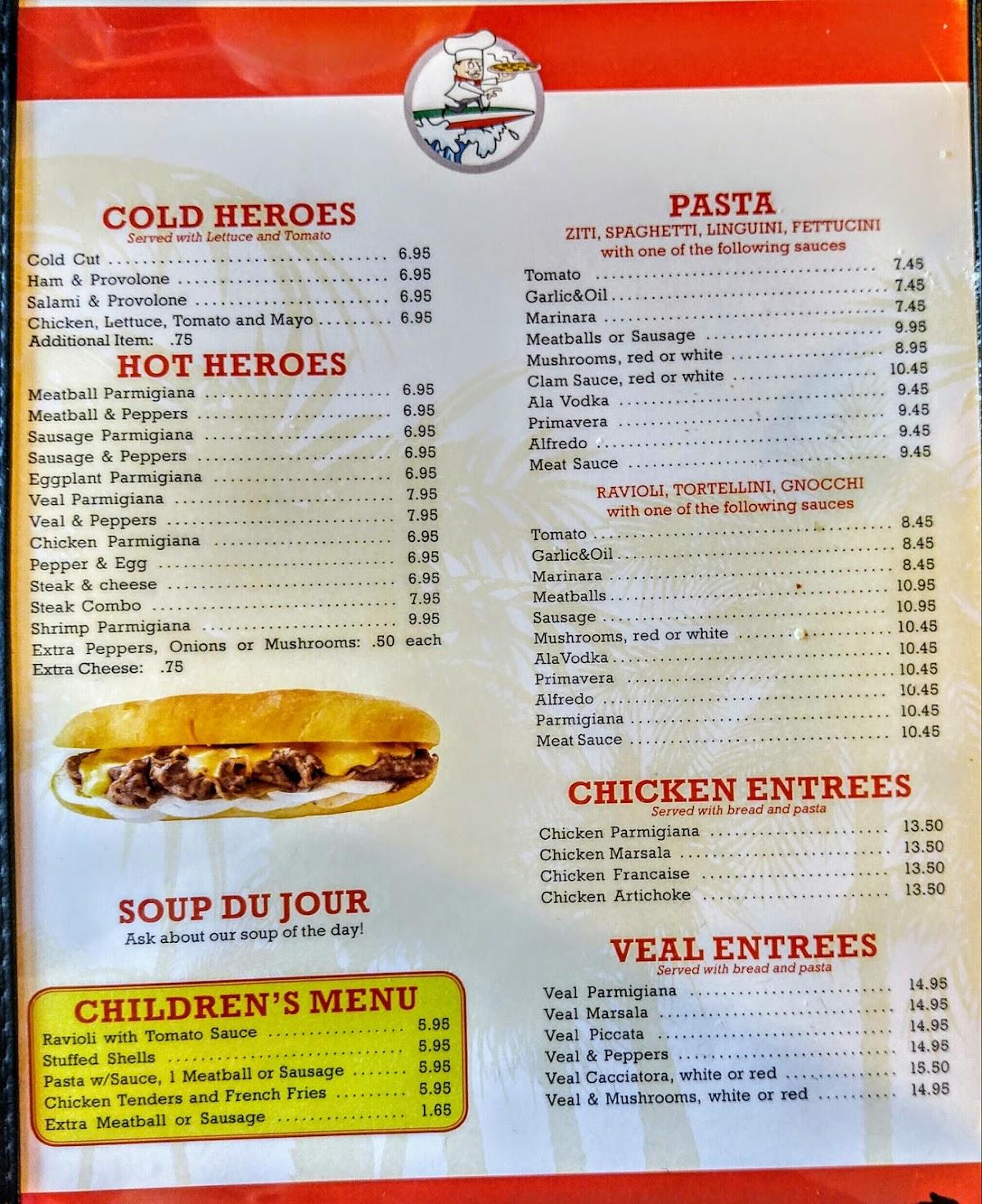 Menu at Surfside Beach Pizza pizzeria, Surfside Beach, 821 Surfside Dr