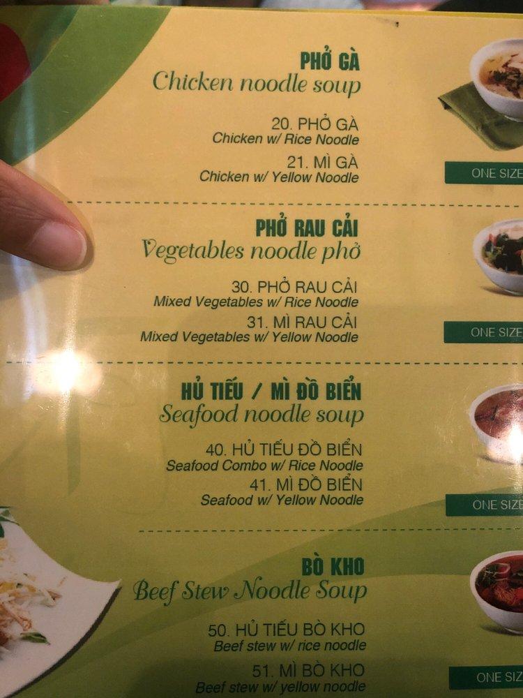 Menu at Pho Viet restaurant, Columbia, Two Notch Rd