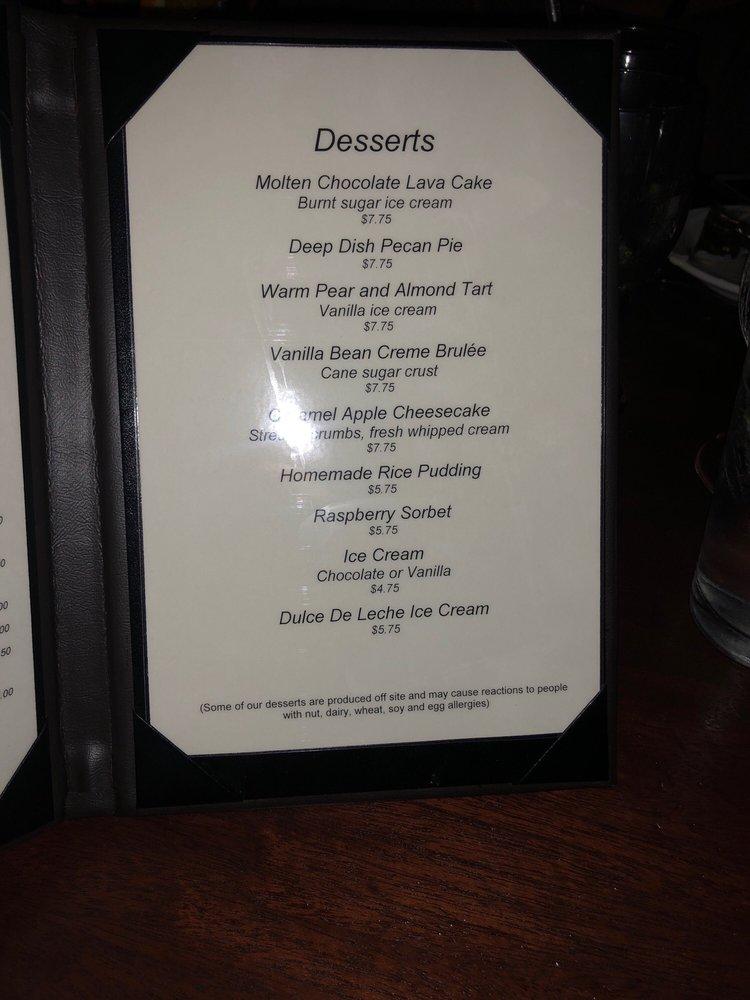 Menu at The Engleside Inn and Restaurant, Beach Haven