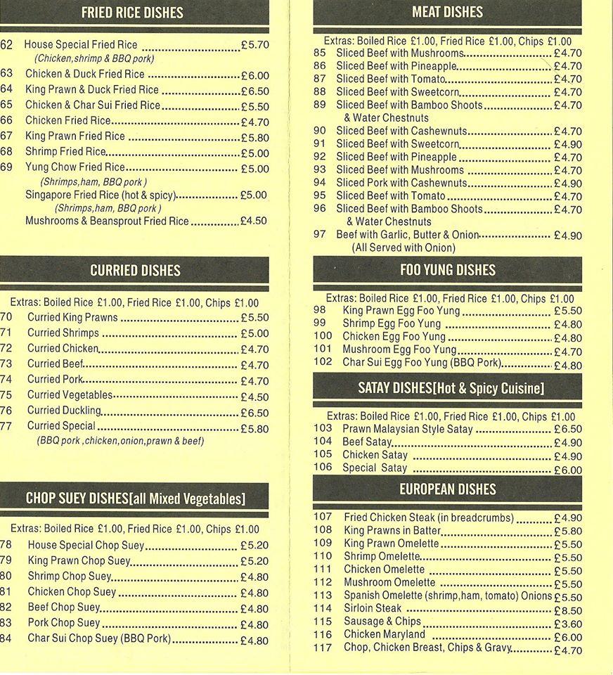 Menu at Good Dishes fast food, Bedale