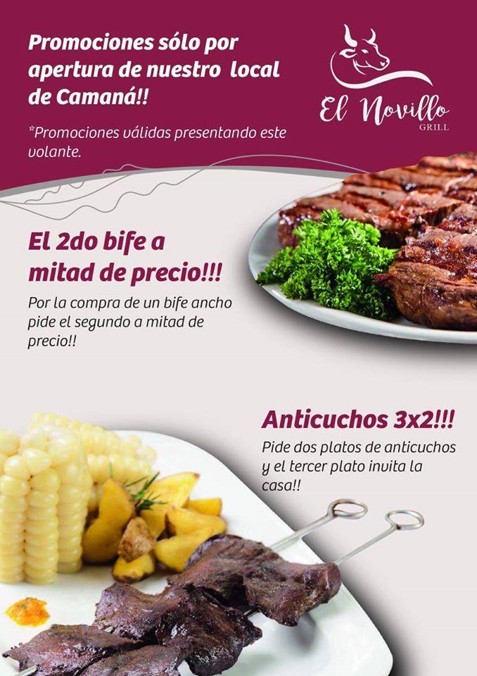 Menu at El Novillo Grill - Camaná pub & bar, Camana