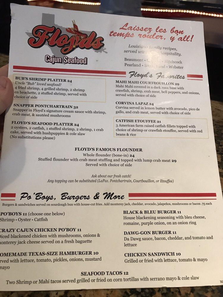 Carta del pub y bar Floyds Seafood - Cypress, Cypress