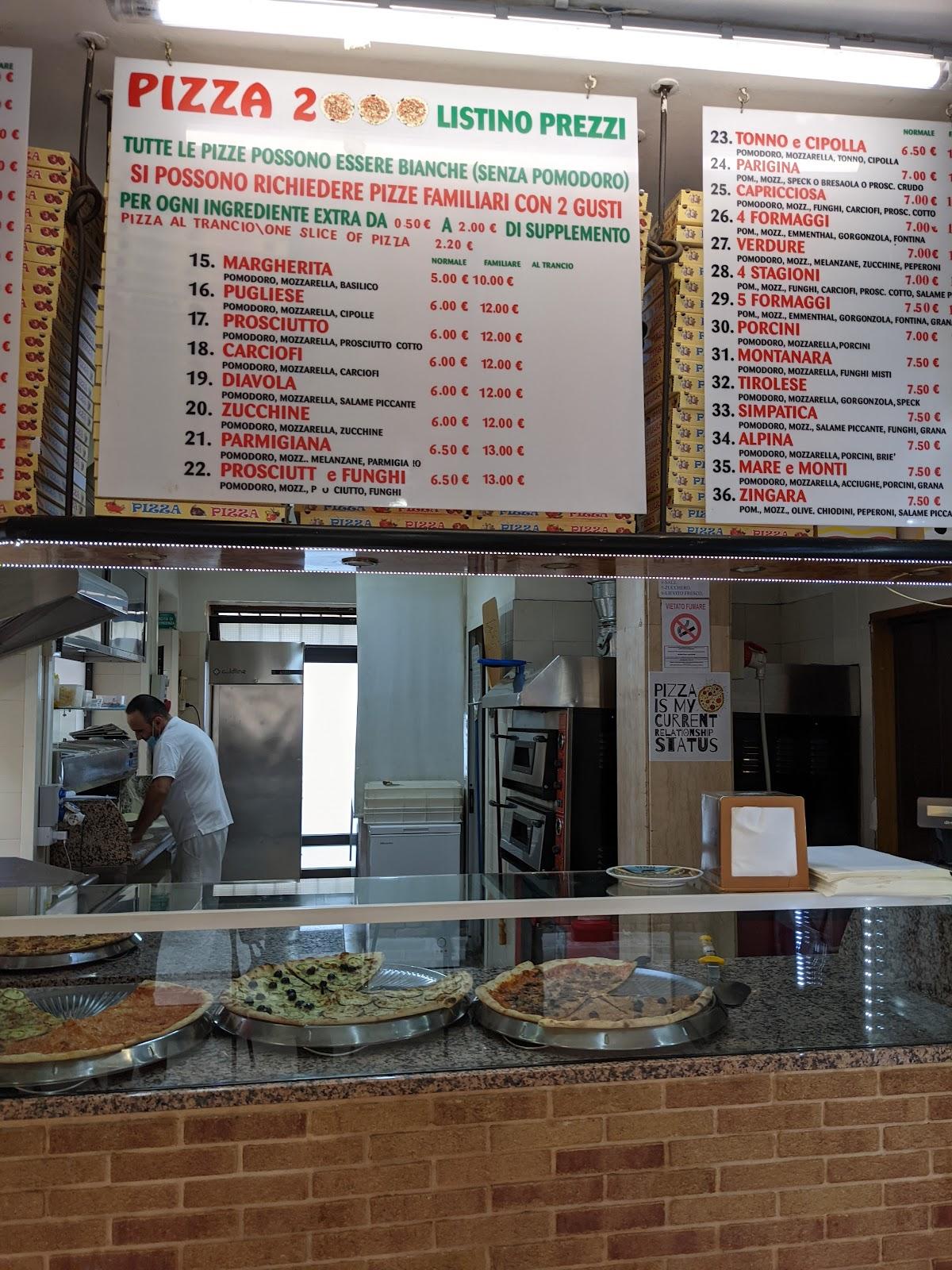 Menu da Pizza 2000 pizzeria, Venezia