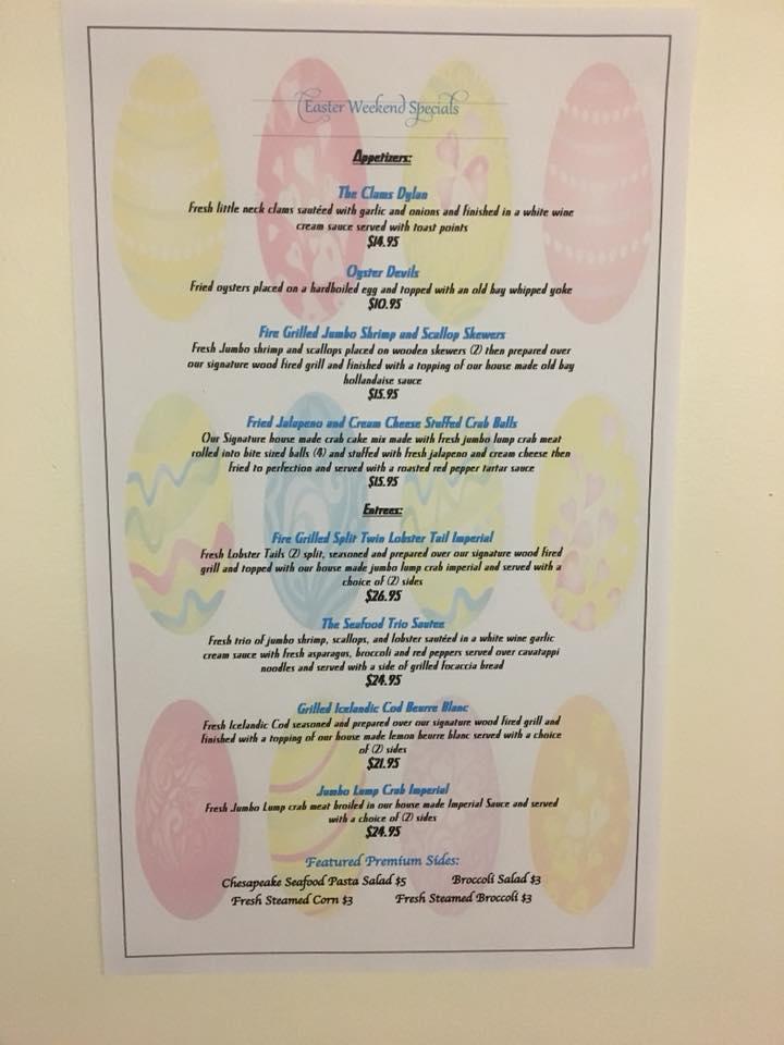 Menu at Avery's Maryland Grille pub & bar, Frederick