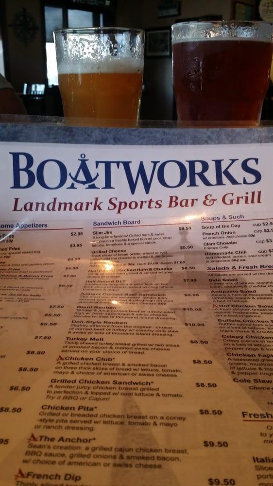 Menu at Boat Works pub & bar, Saint Clair Shores