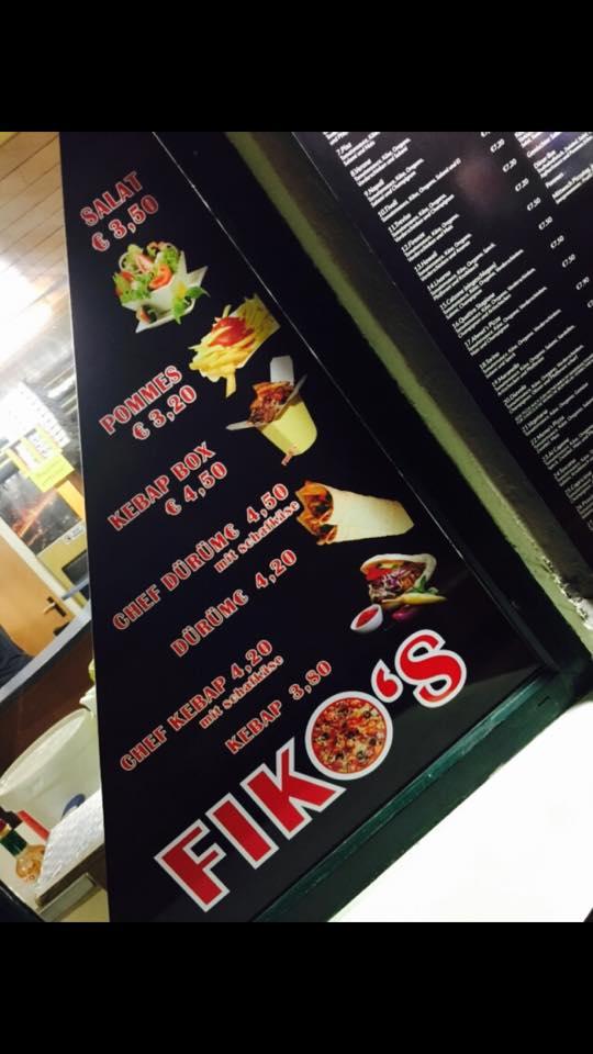 Speisekarte von Fiko Pizza&Kebap, Sierning