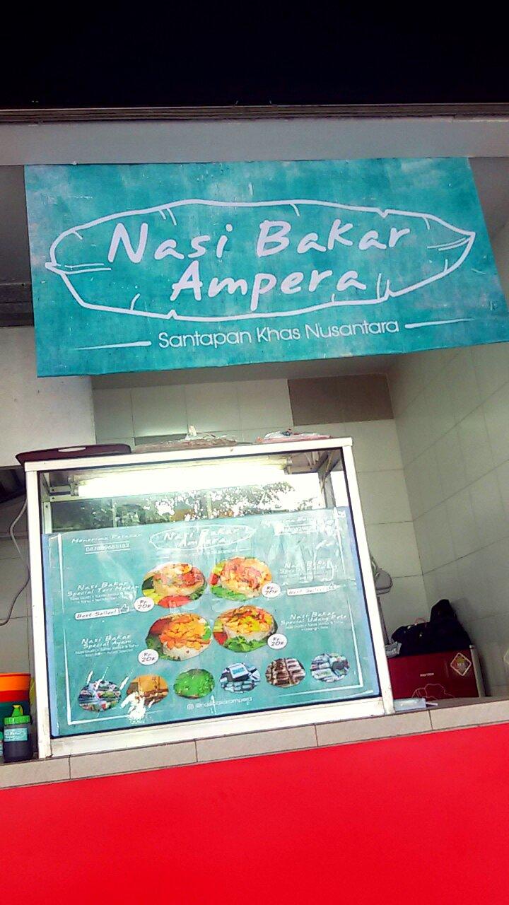 Menu at Nasi Bakar Ampera restaurant, Central Jakarta