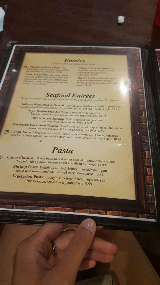 Menu at 33 Brick Street pub & bar, French Lick, 480 S Maple St