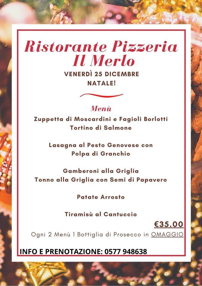 Menu da Il Merlo ristorante, Garda