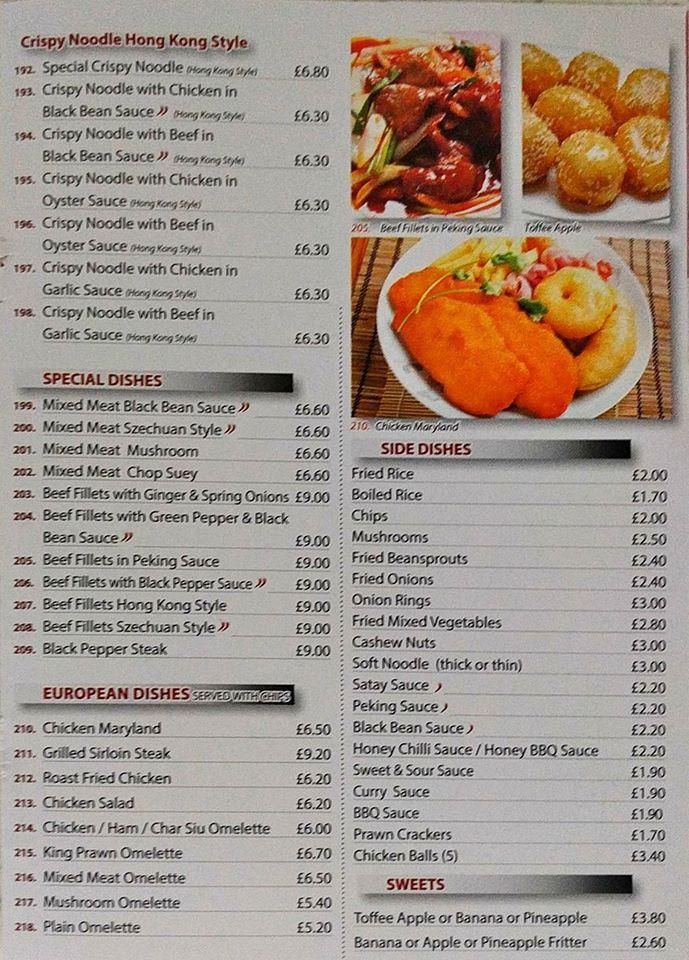 Menu at Sunny's Kitchen fast food, Glenrothes