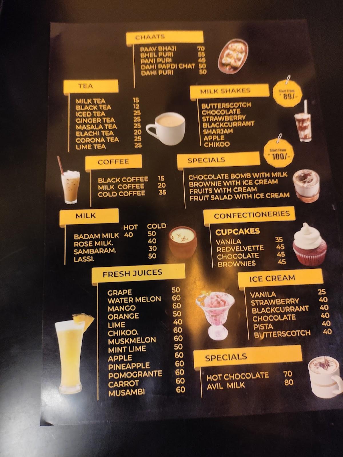 Menu at 360 Degree Cafe, Ottapalam