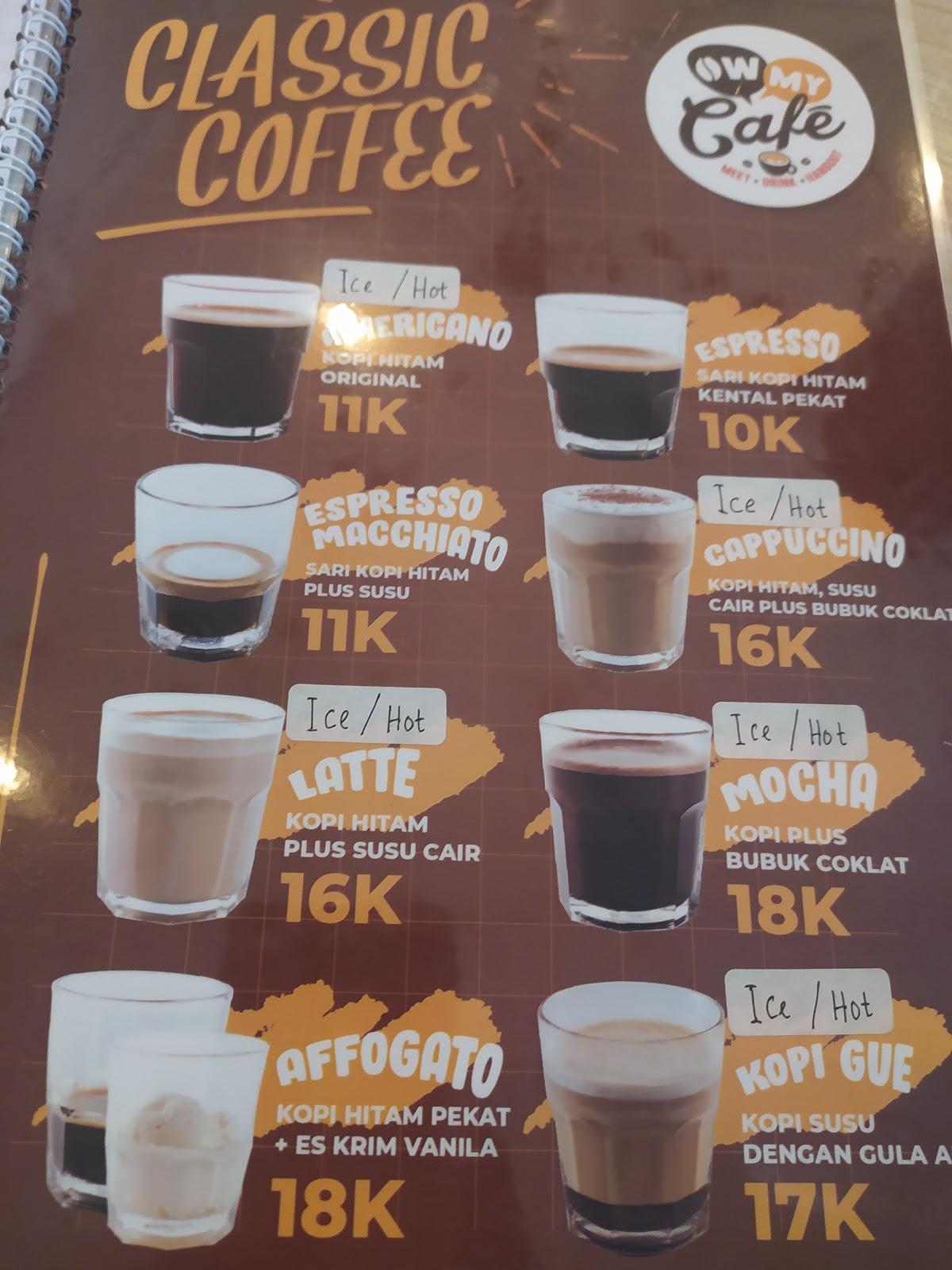 Menu at BobaL Citra Maja, Indonesia