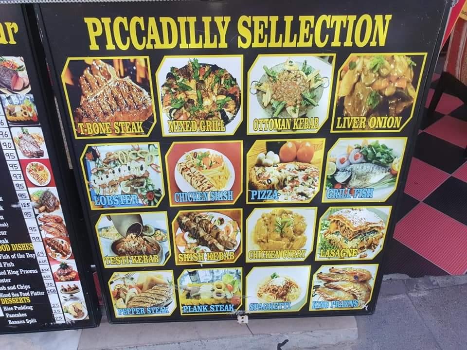 Menu at Piccadilly Restaurant & Bar, Marmaris, Kemal Seyfettin Elgin ...