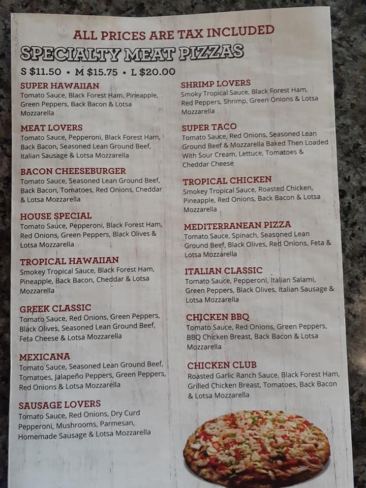 Menu at Best Bite Pizza Ltd restaurant, Chilliwack