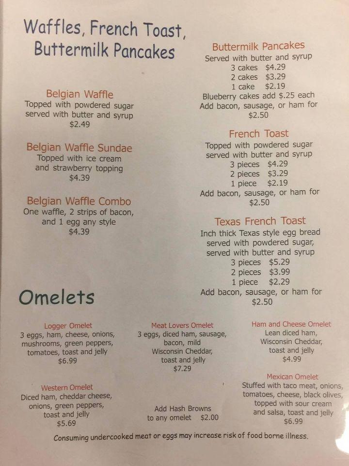 Menu at Phillip's Cafe & Catering, Phillips, 167 N Lk Ave