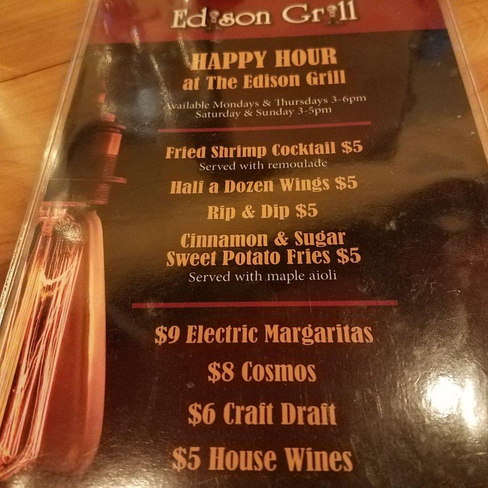 Menu at The Edison Grill pub & bar, Harwinton