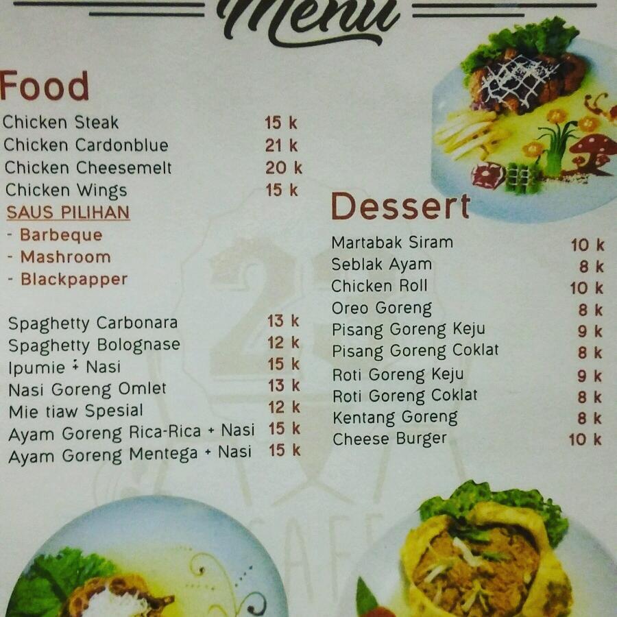 Menu at 23 Mini Cafe, Tasikmalaya
