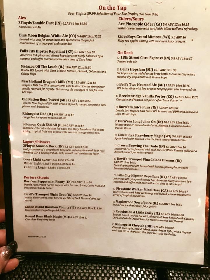 Menu at Gastro 49 restaurant, Chesterton