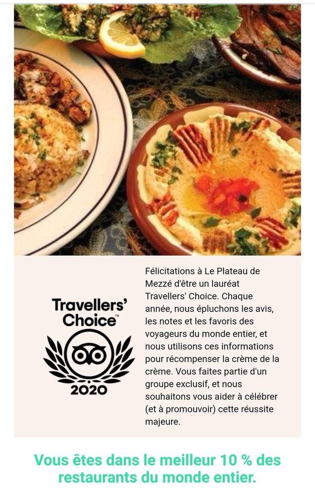 Menu au Le Plateau de Mezzé restaurant, Vienne