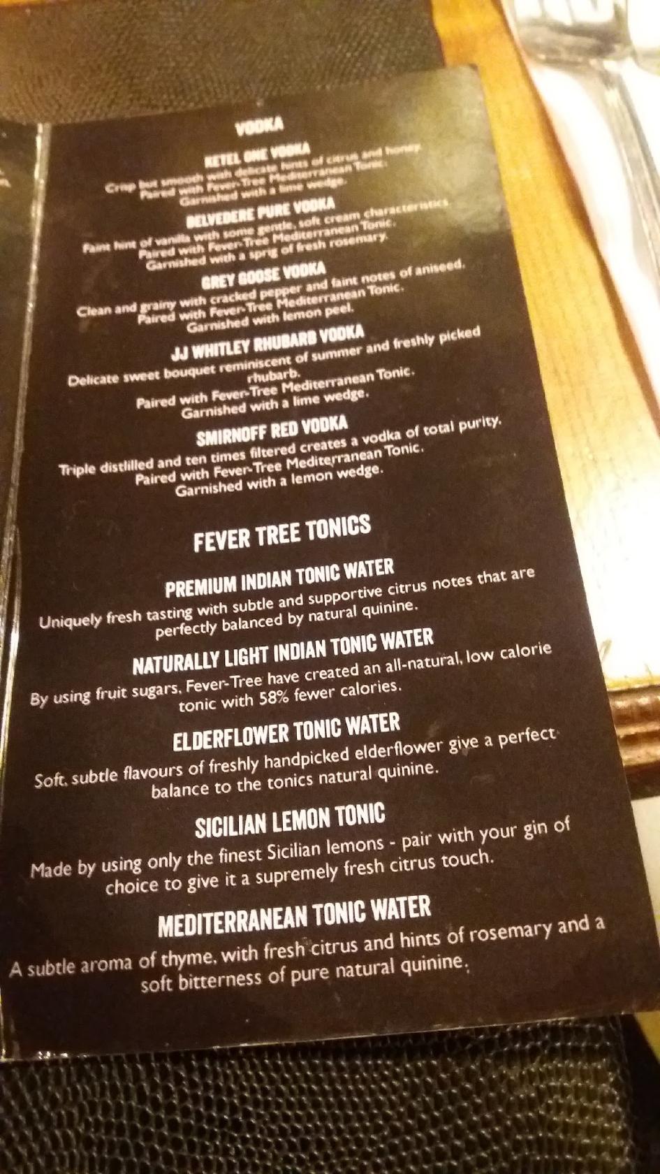 Menu at The Baytree pub & bar, Tenby