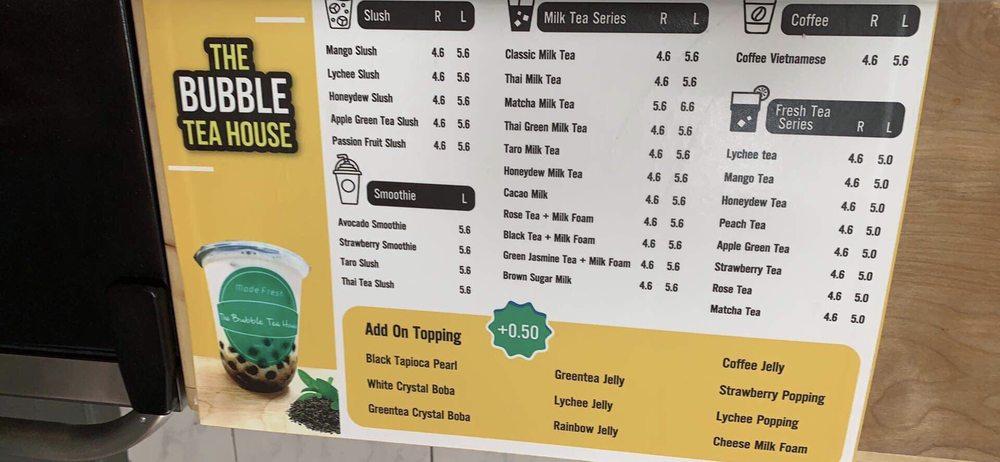 Carta del pub y bar Bubble Tea House, West Palm Beach