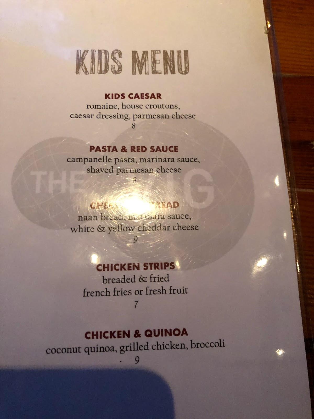 Menu at The Vig restaurant, Scottsdale, N Vía Paseo Del Sur