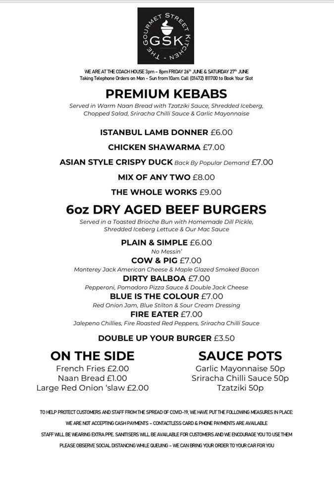 Menu at The Coach House pub & bar, Grimsby