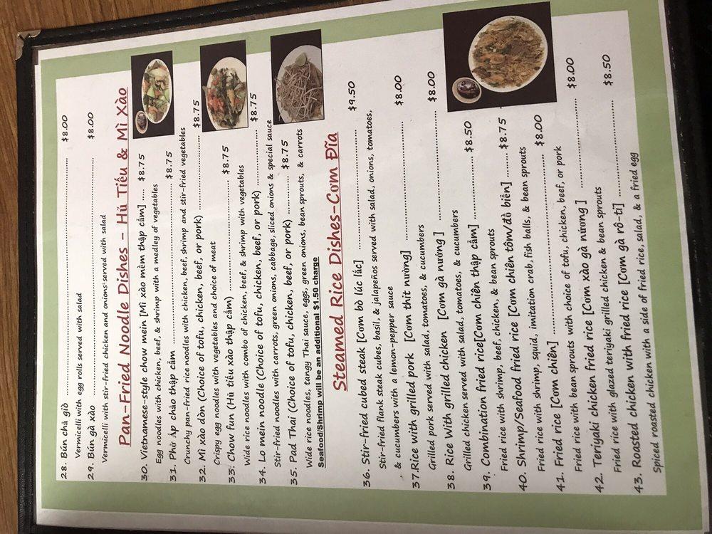 Menu at Pho 72 Restaurant Vietnamese Noodle and Grill, San Bernardino ...