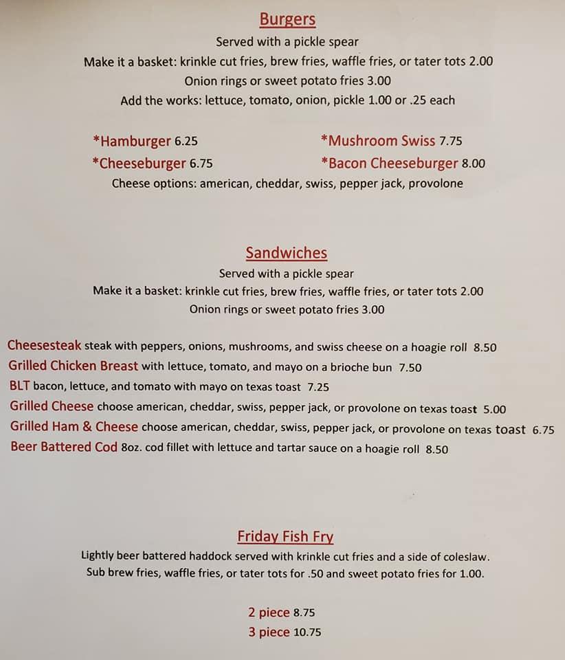Menu at The Local Pub & Grill, Marathon City