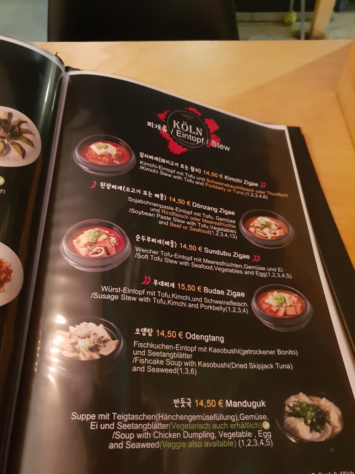 Speisekarte von Gogi Matcha restaurant, Köln