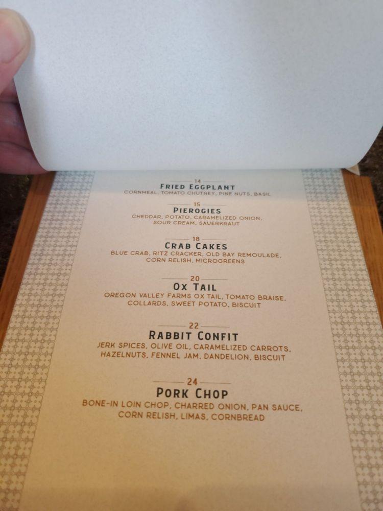Menu at Epilogue Kitchen and Cocktails pub & bar, Salem