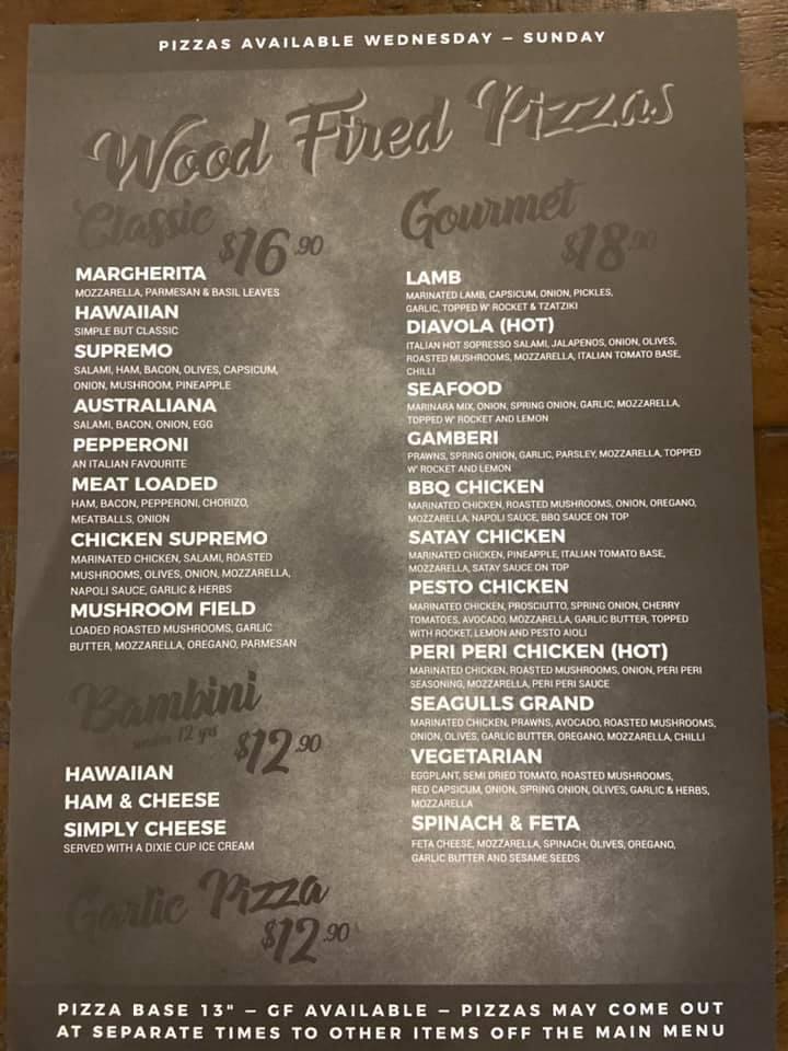 Menu at Runaway Bay Leagues Club - Restaurant, Bar & Gaming, Runaway Bay