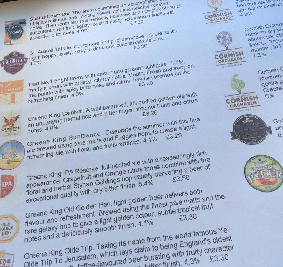 Menu at Green Dragon Hotel pub & bar, Rushden