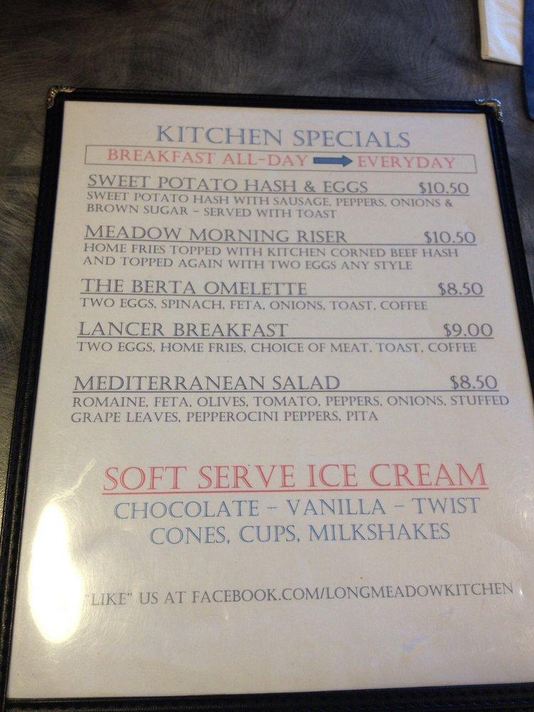Menu at The Kitchen desserts, Longmeadow, 791 Williams St